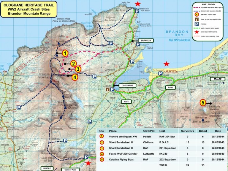Mount Brandon Walking Route from Faha, Kerry, Ireland, Wild Atlantic ...